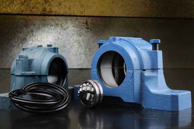 Split plummer block housings Labyrinth seals | Denecke + Leuzinger